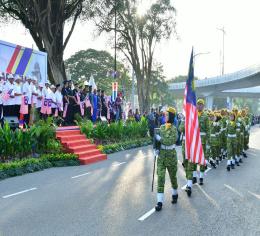 Sekitar Majlis Perbarisan dan Perarakan Hari Kebangsaan 2023 Peringkat ...